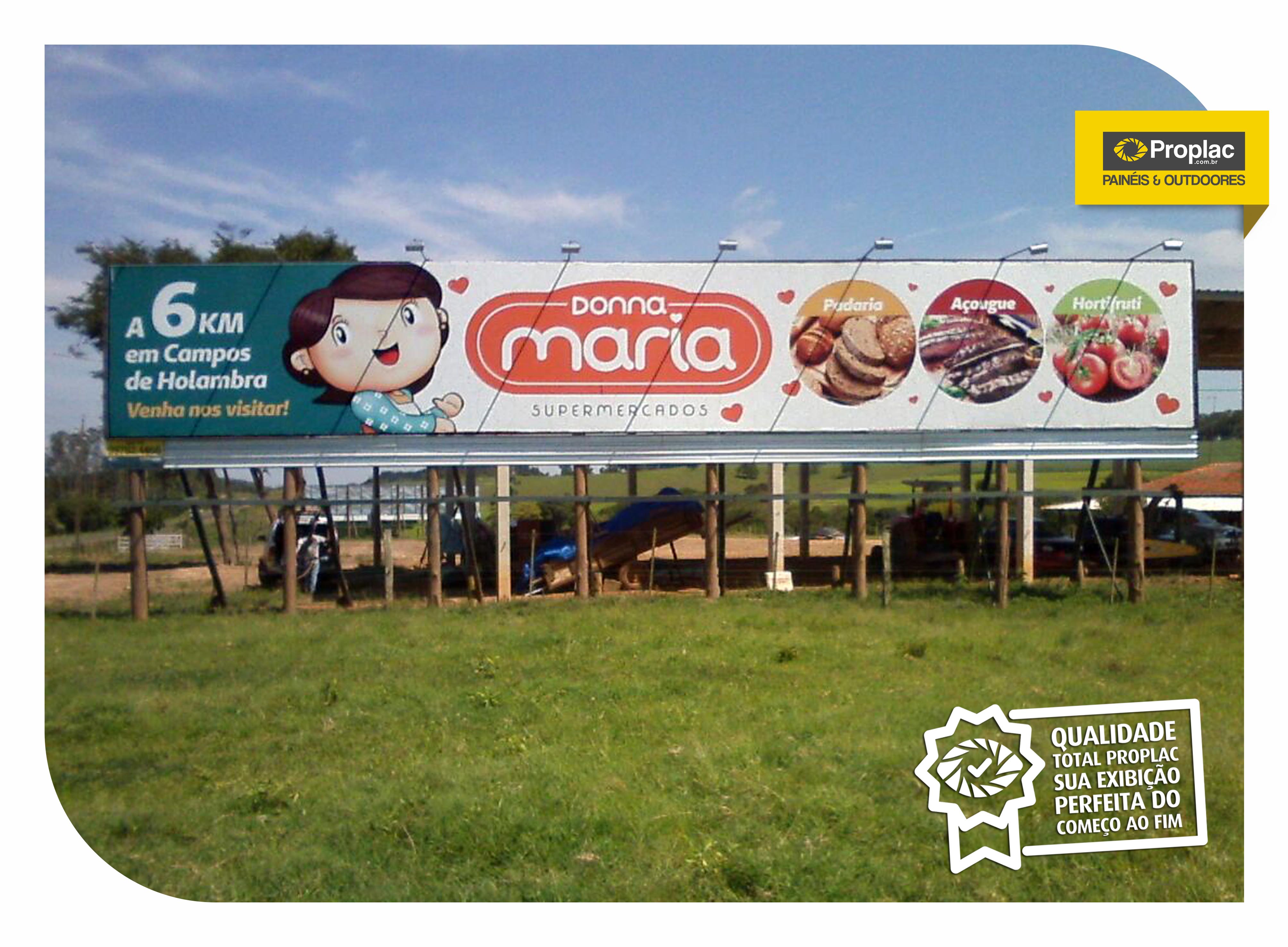 Cliente: House Criativa / Donna Maria Supermercados | Impressão de lona ...