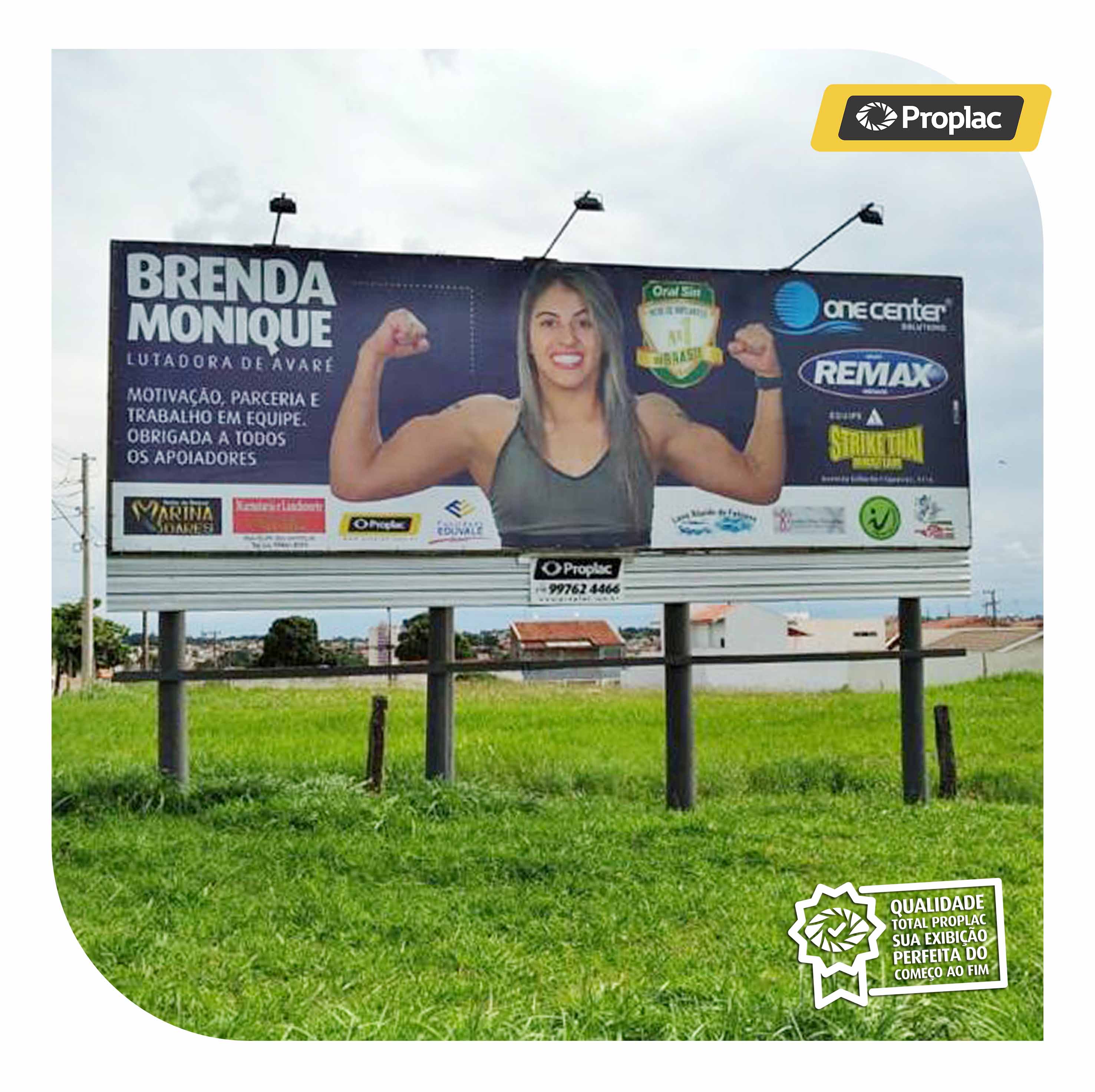 Apoio: Brenda Monique – Lutadora de Avaré | Criação, impressão de lona ...